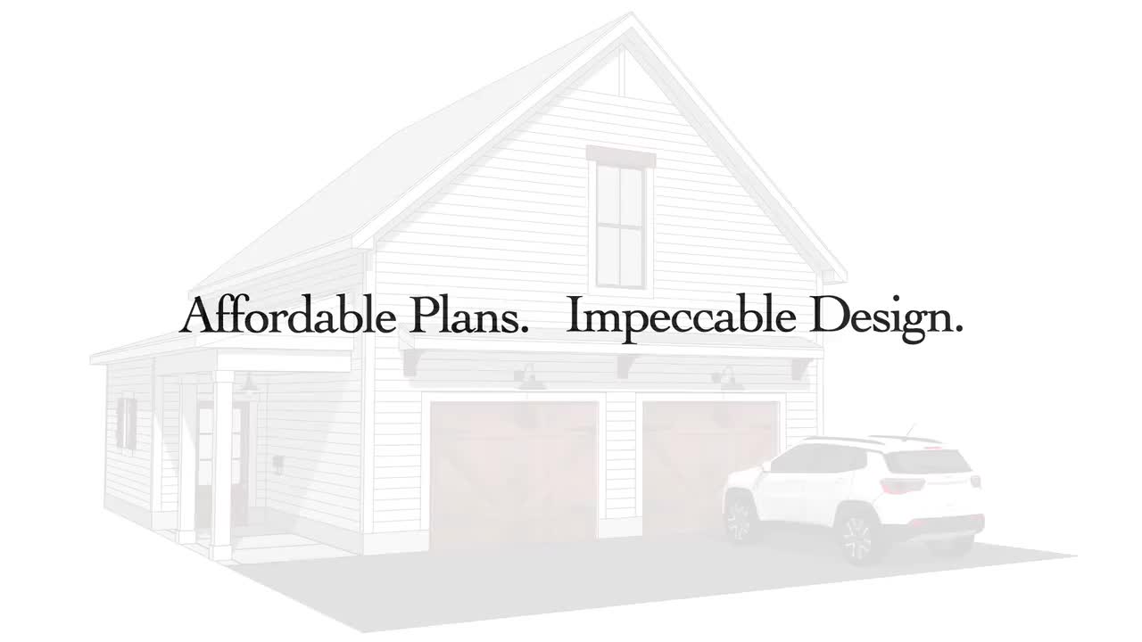 Rustic Car Shop Garage Plans Garage Plans: Two Car Gable Entry Garage