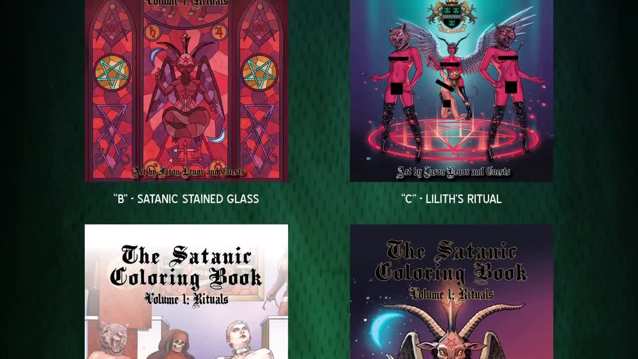 satanic coloring books