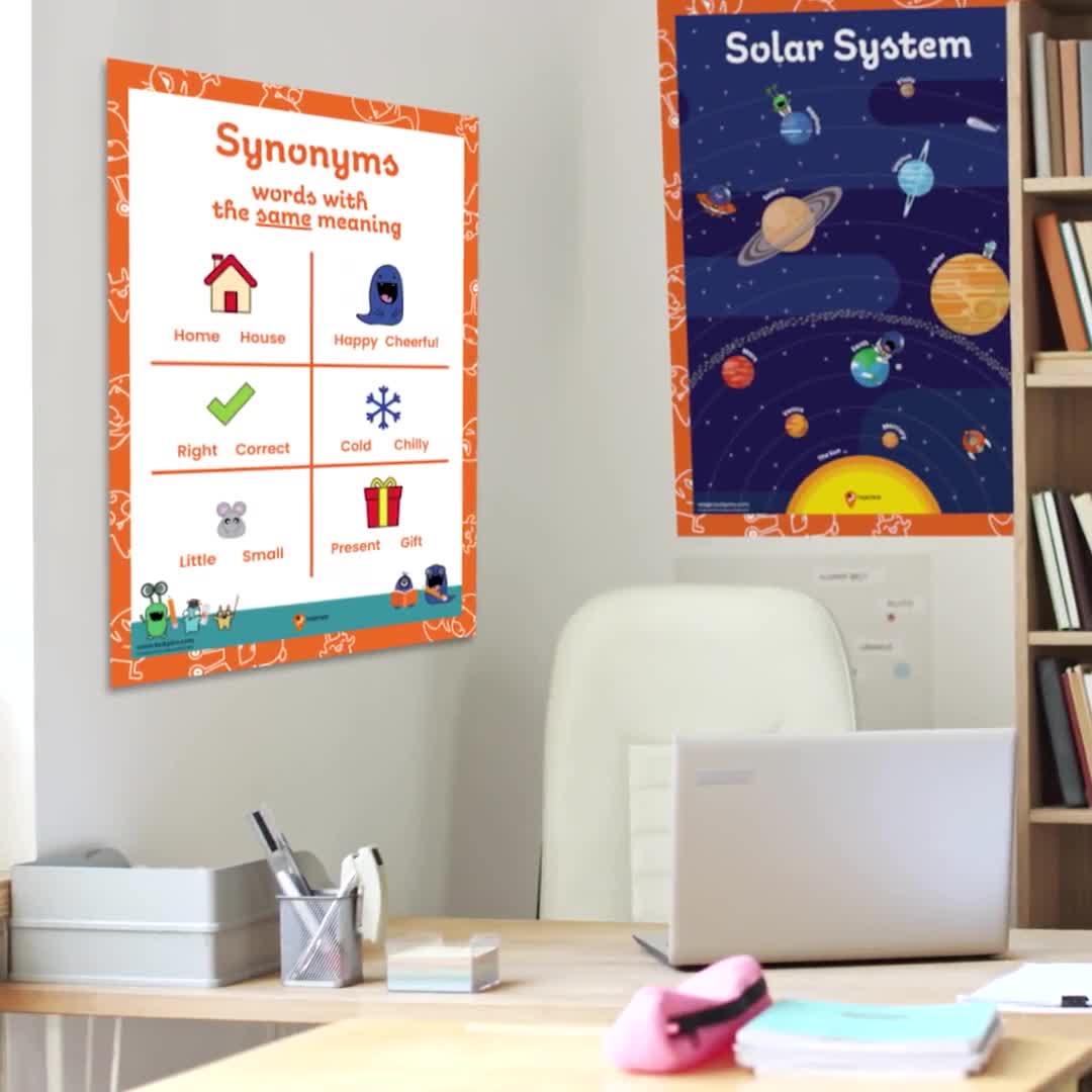 English School Poster Synonyms