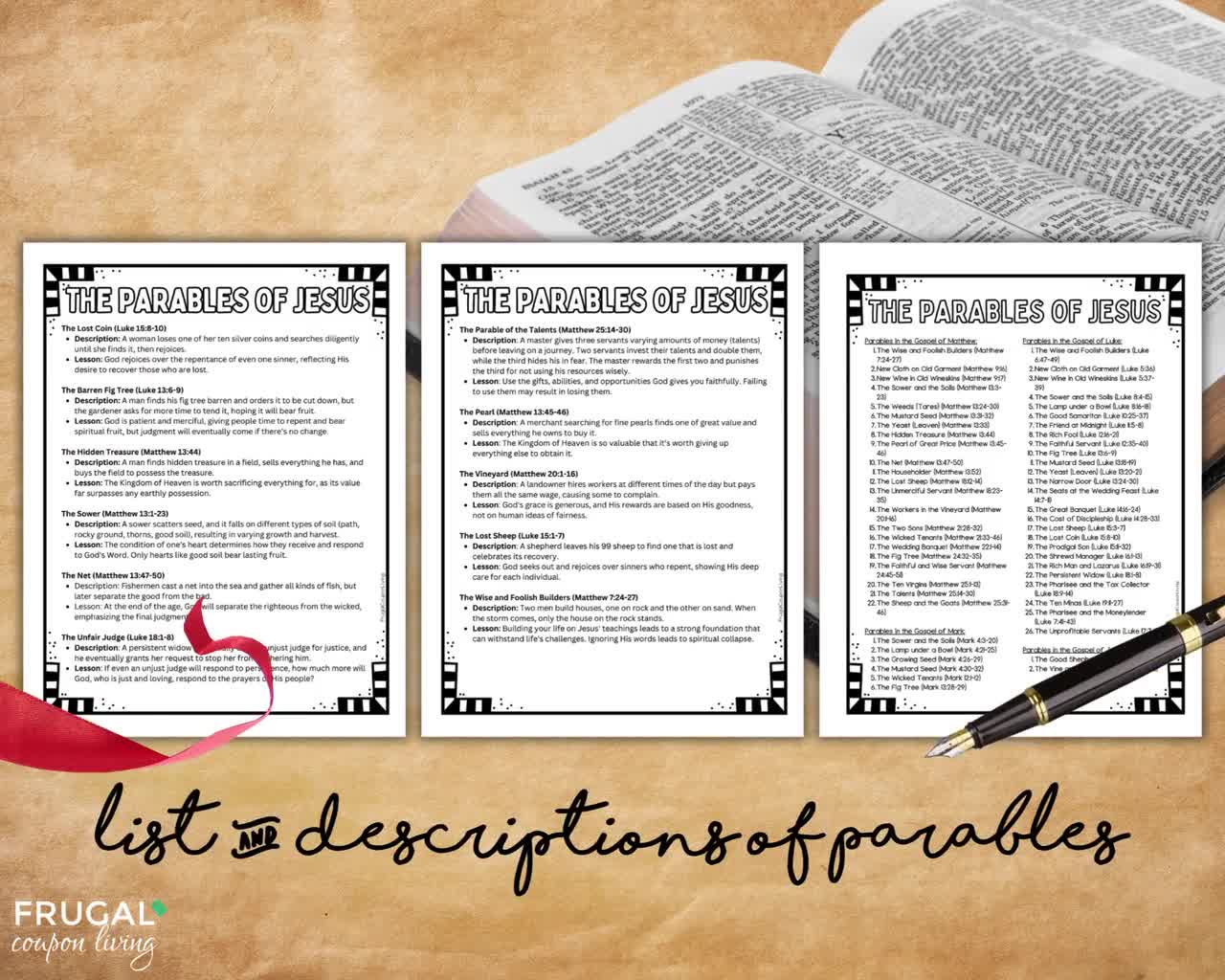 parables of jesus coloring book