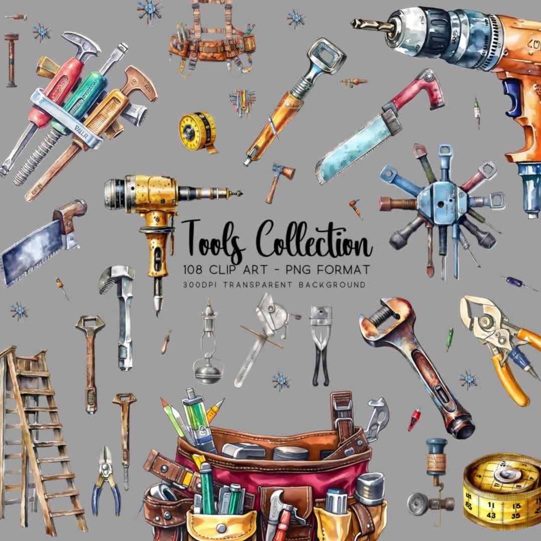 Tools Clip Art Png Tools Various Tools For Repair And Construction