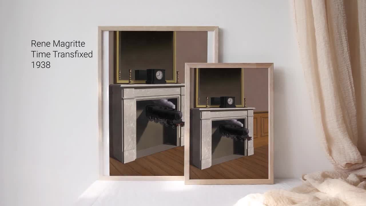 Rene Magritte Tid Transfixed