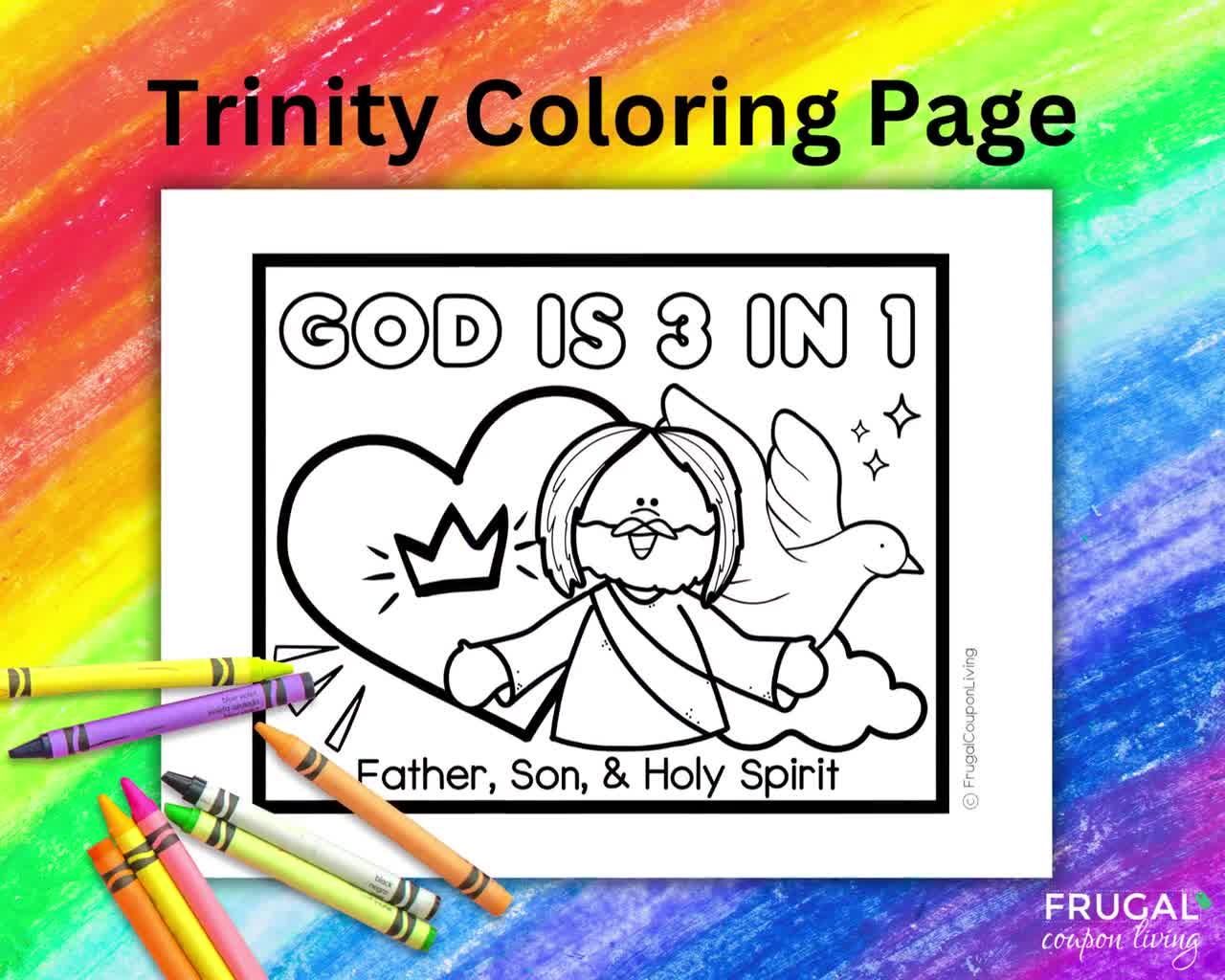 the trinity coloring page