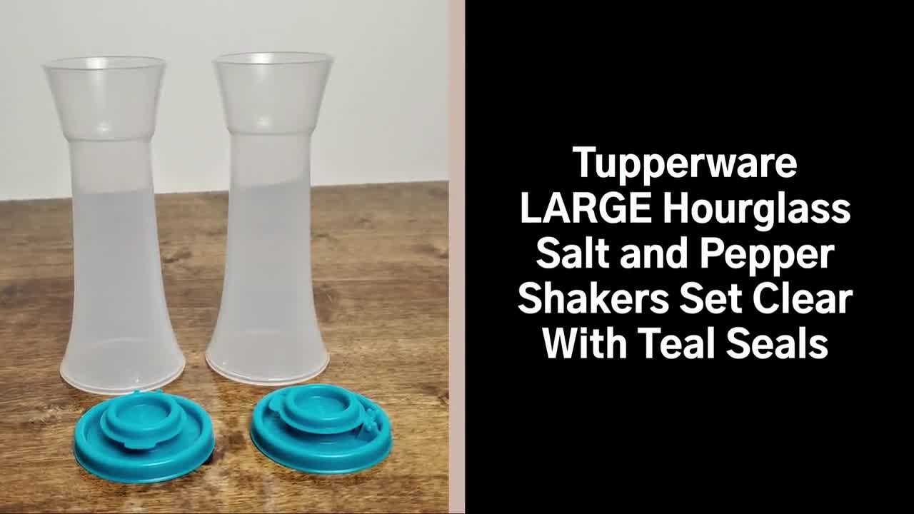 Hourglass Salt And Pepper Shakers New Tupperware Hourglass Salt