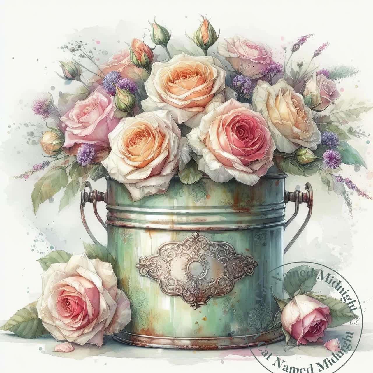 Shabby Chic Flowers Animation