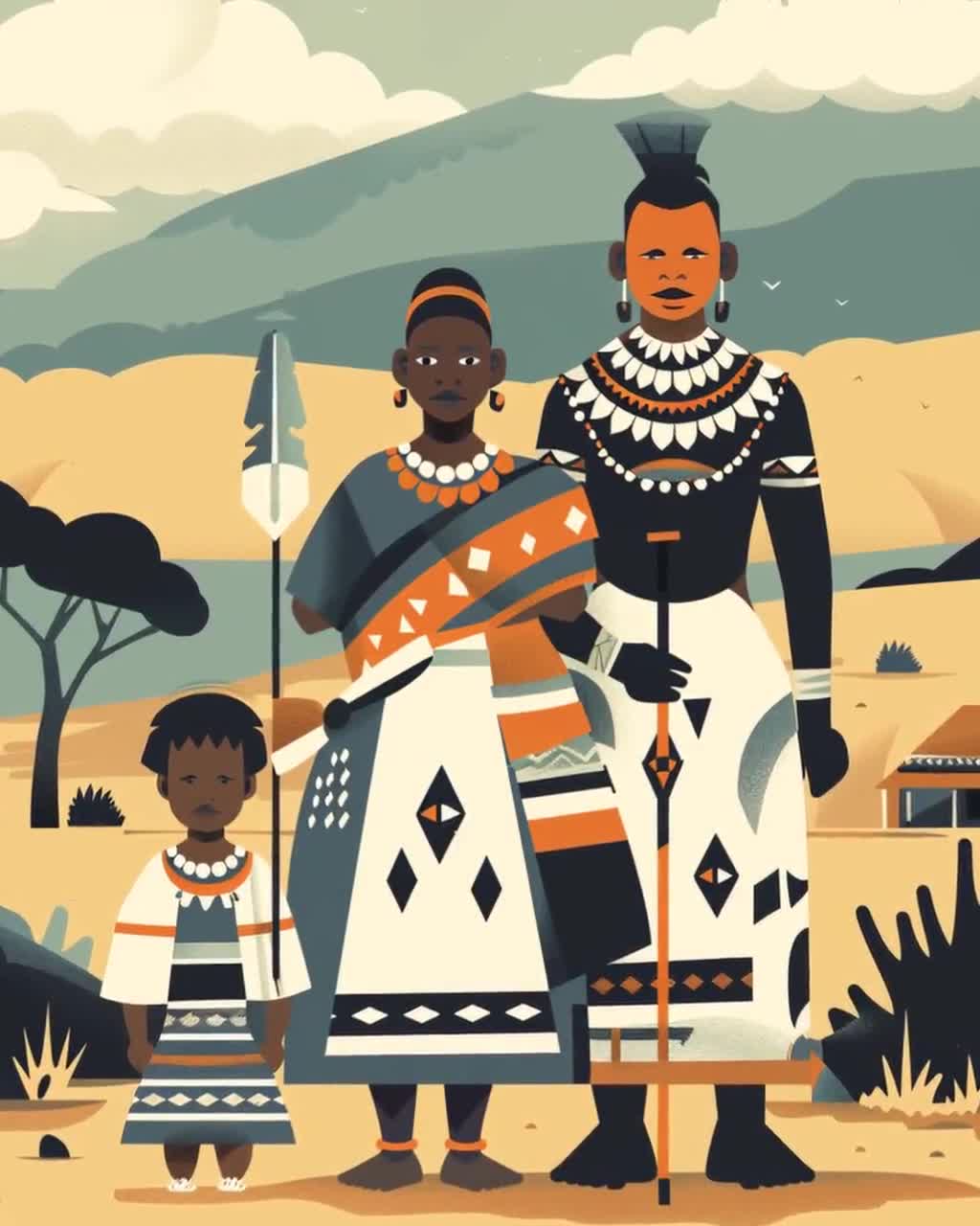 Xhosa People Art Xhosa Art Etsy UK