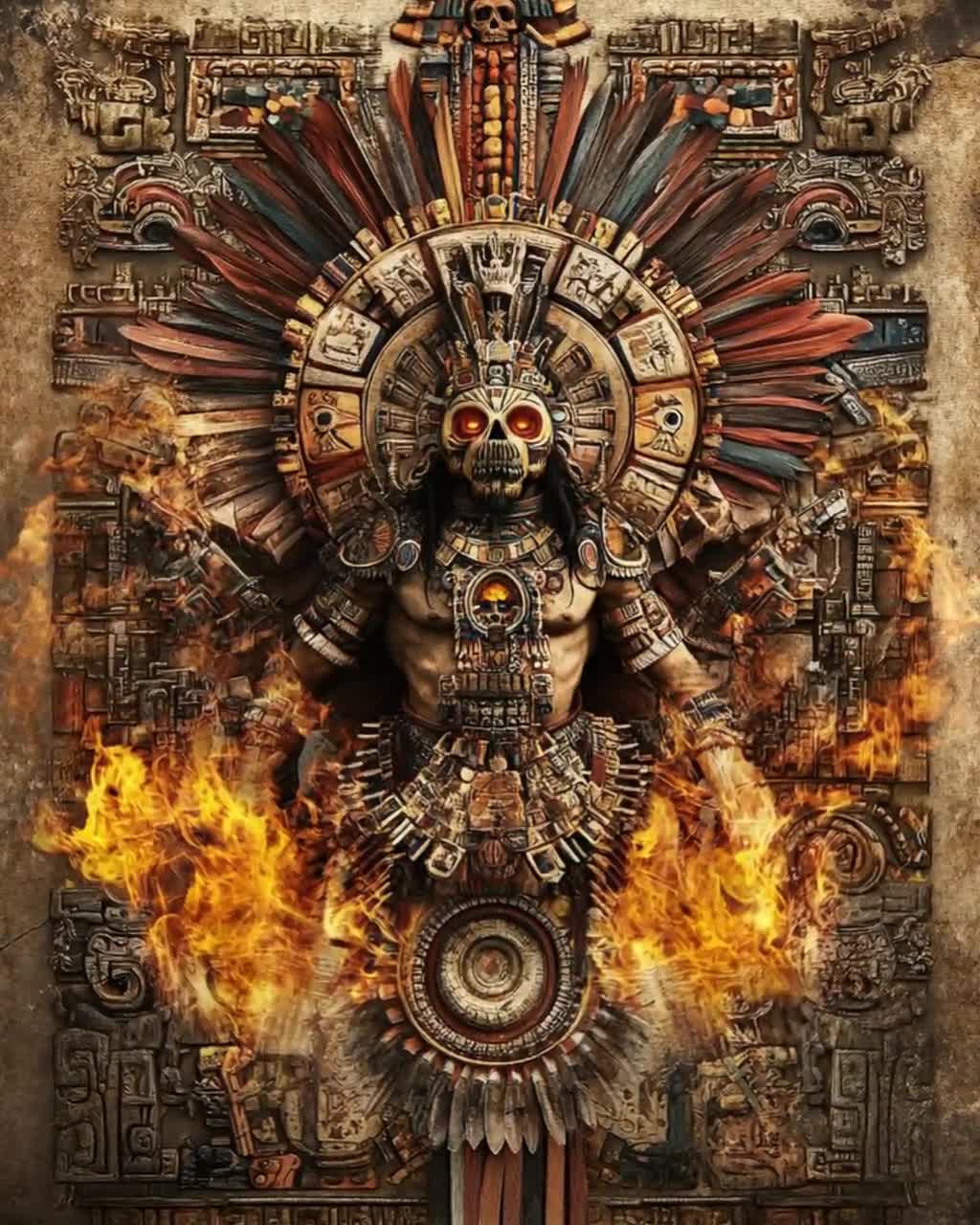 Xiuhtecuhtli Art Xiuhtecuhtli Stock Photos Free & Royalty Free Stock