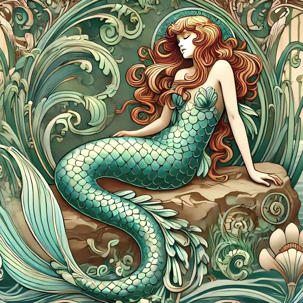 Arte De Sirena Famoso La Sirenasirenecavalli Marini Amulets — The