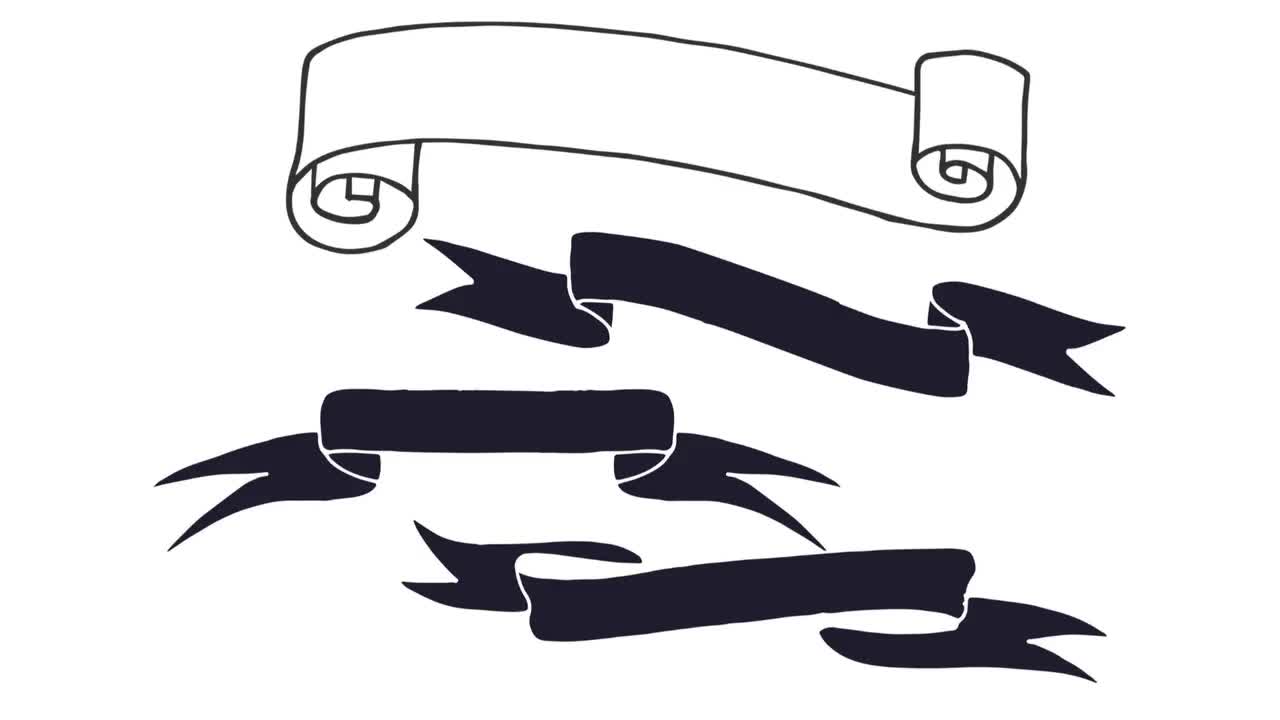 Lintbanner Clipart Gratis Ribbon Banner Vector Afbeeldingen