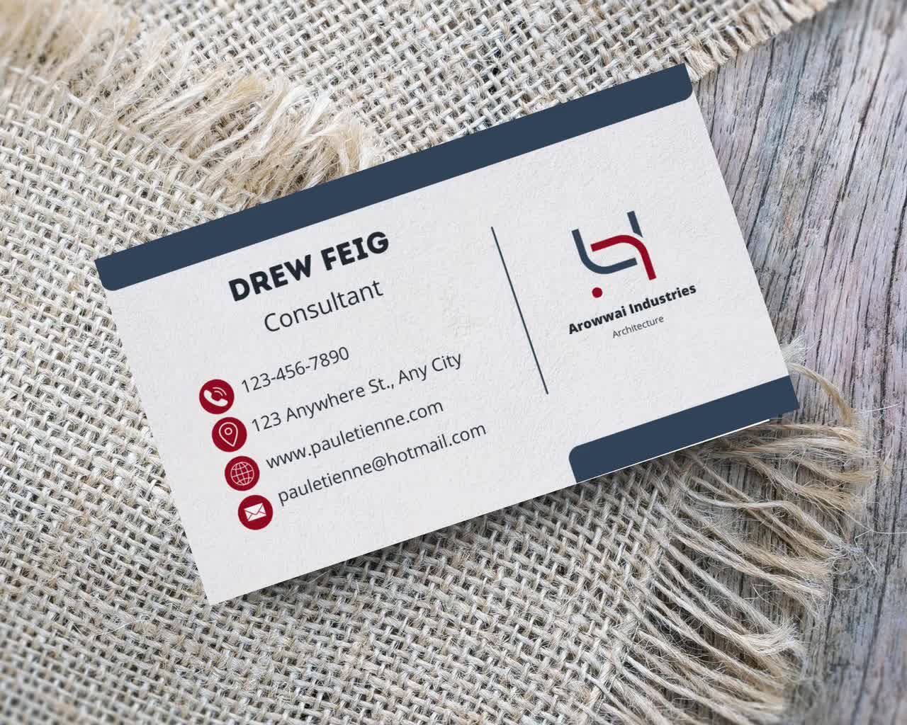 Sales Consultant Business Cards