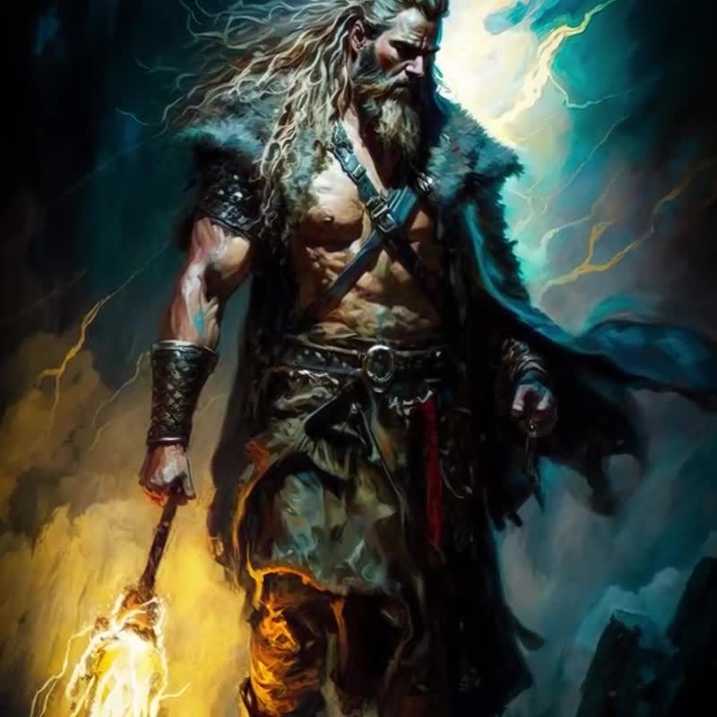 Thor Tijdperk Van Mythologie De 9 Werelden Van De Noorse Mythologie