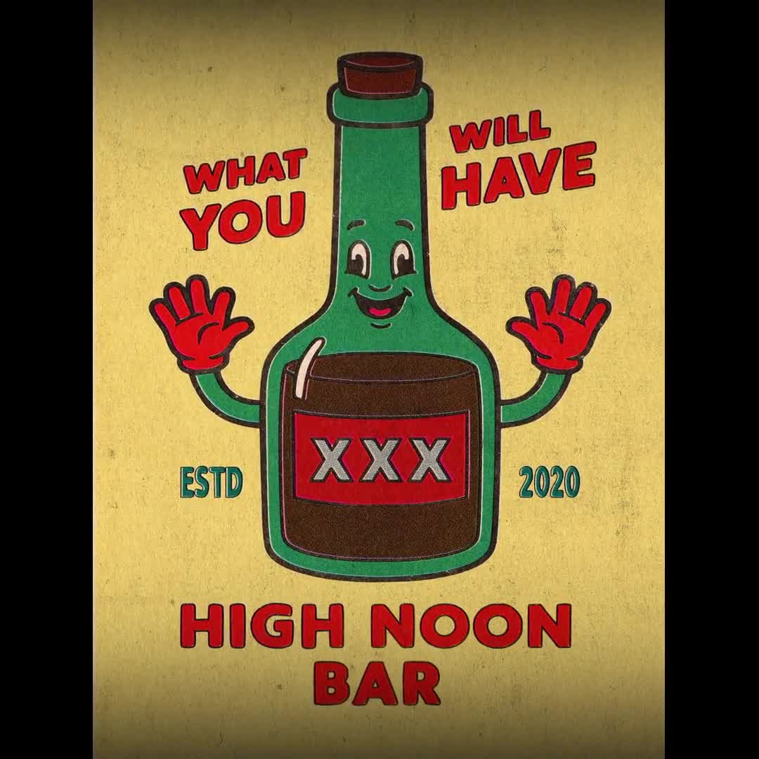 High Noon Beer Poster