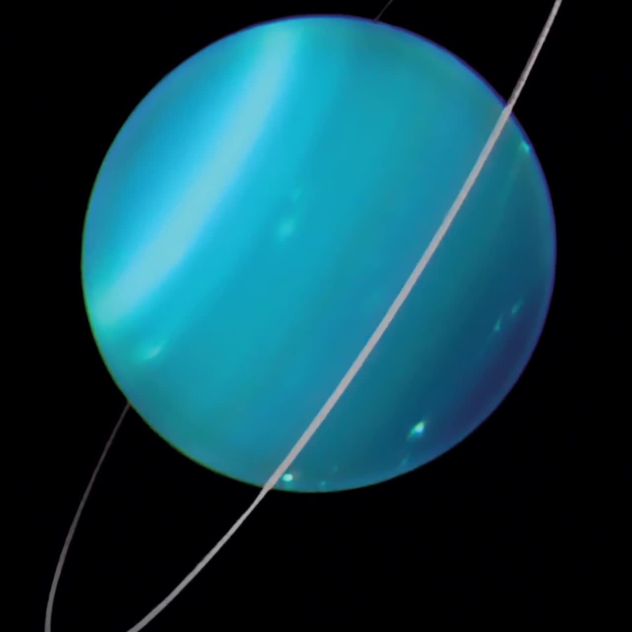 Versión Del Póster De Urano Una Exploración Del Sistema Solar De La Nasa