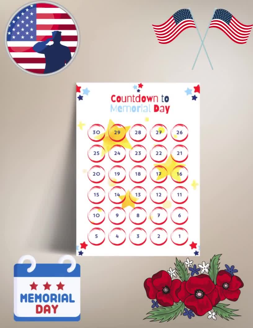 Memorial Day 2015 Calendar