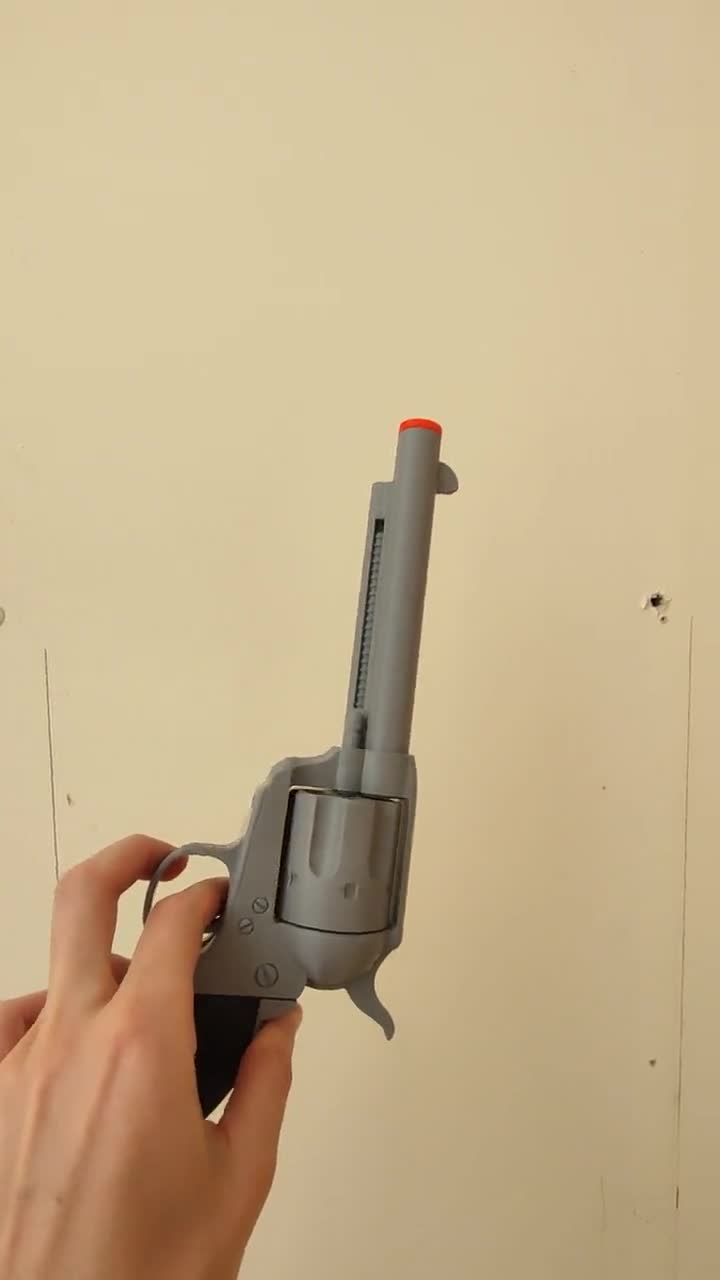 3D-gedruckter Single-Action-Cattleman-Spielzeug-Revolver aus dem Jahr 1873