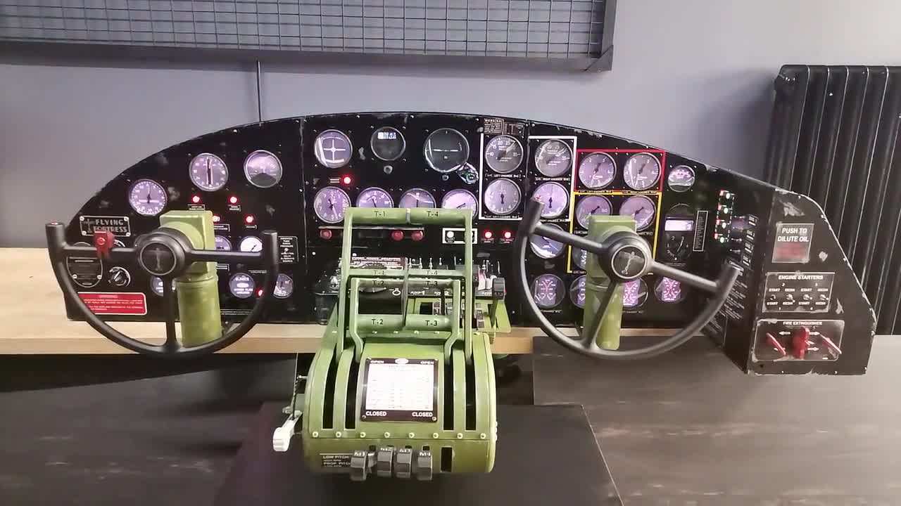B 17 Cockpit Color