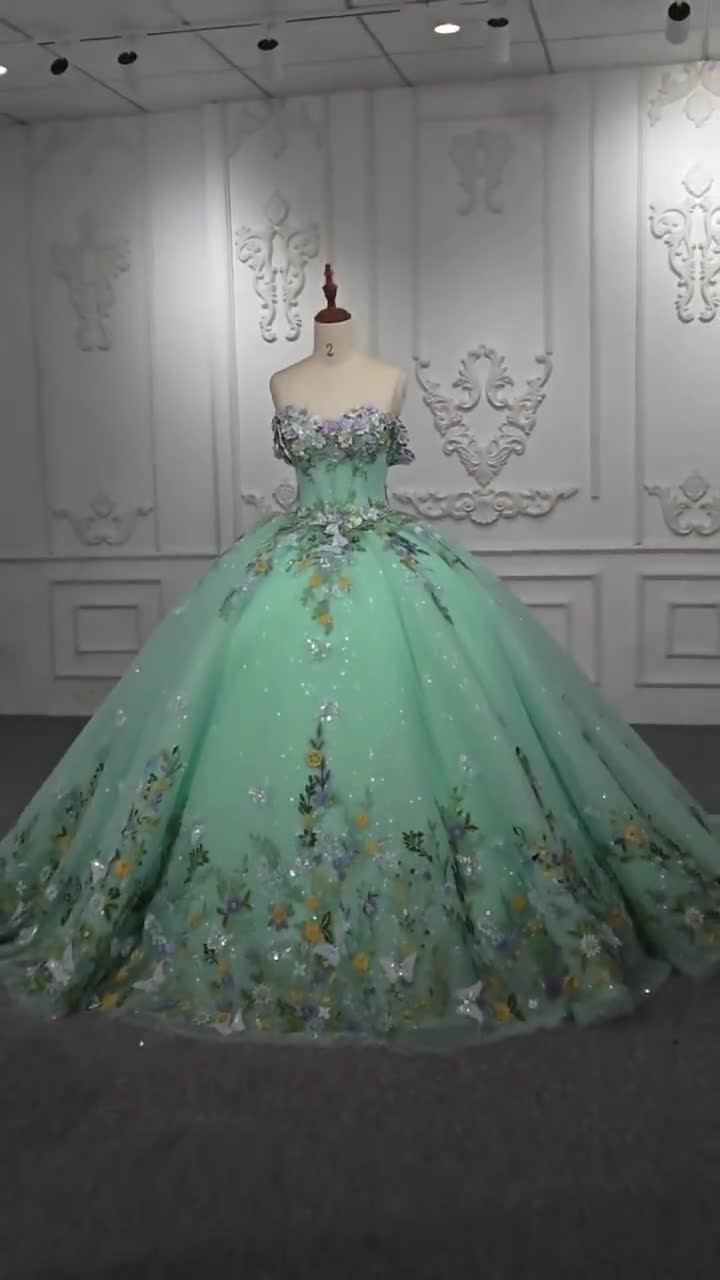 Mint Color Quince Dresses