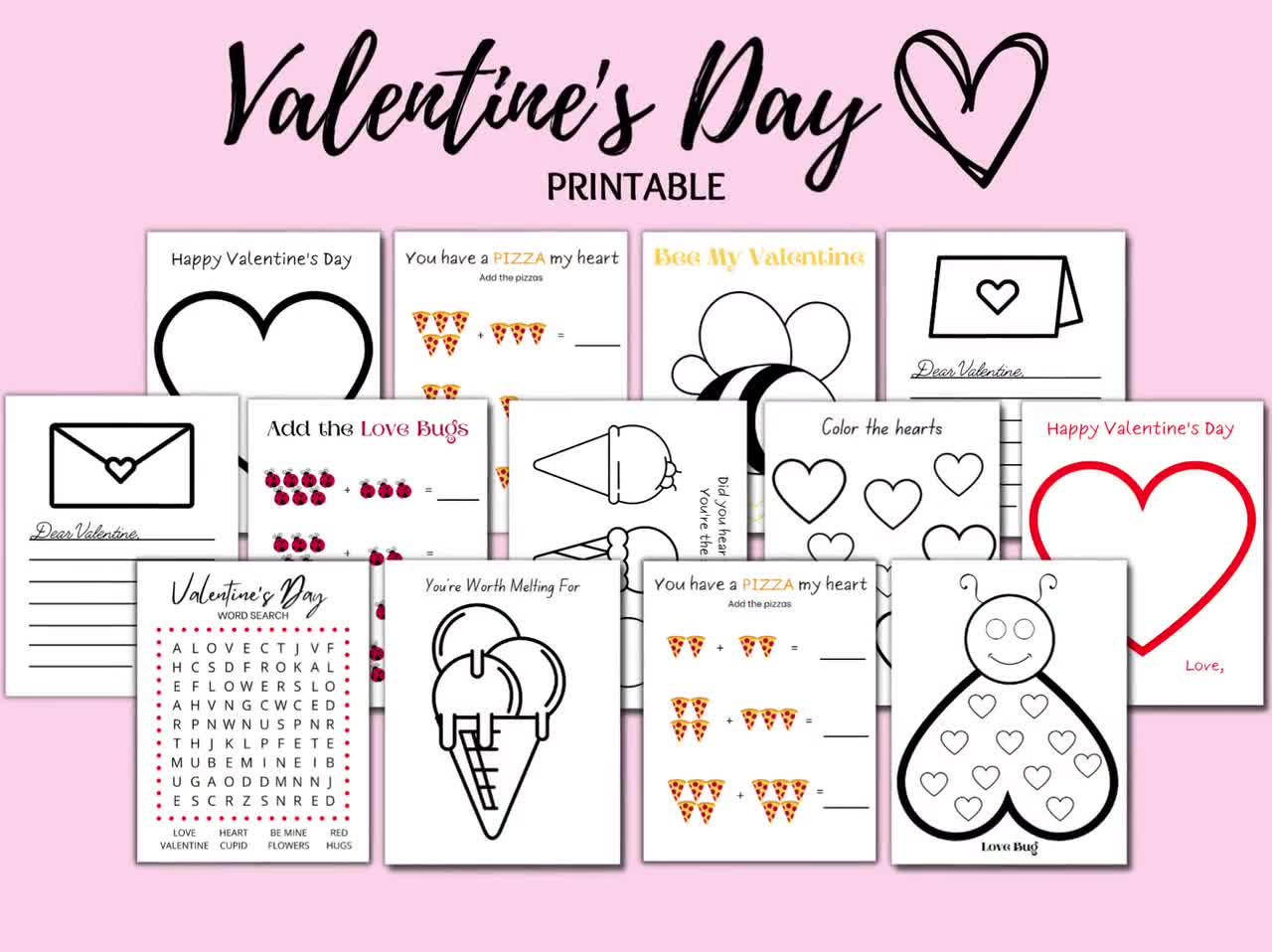 Free Valentine Printables Worksheets