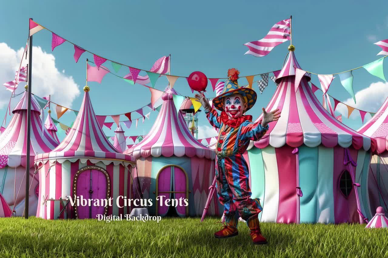 Colorful Circus Background