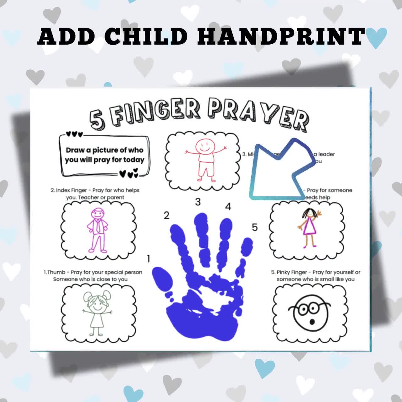 Preschool 5 Finger Prayer