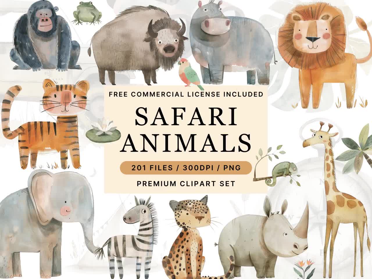 Jungle Safari Clip Art Free Jungle Animals | Animal Clipart Free,