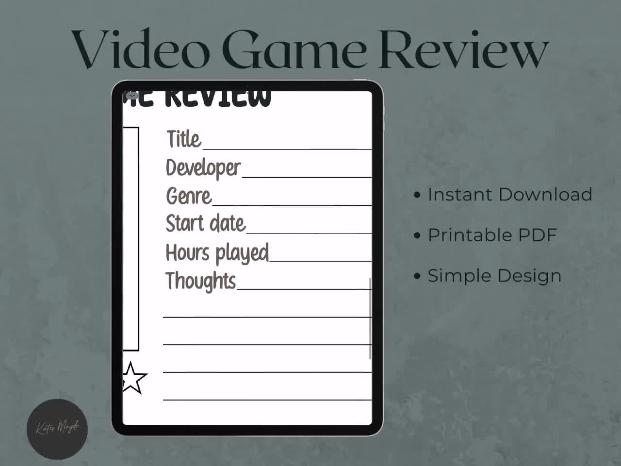 Video Game Reviews