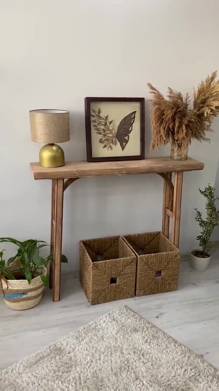 Rustic Modern Farmhouse Entry Table DIY Farmhouse Console Table