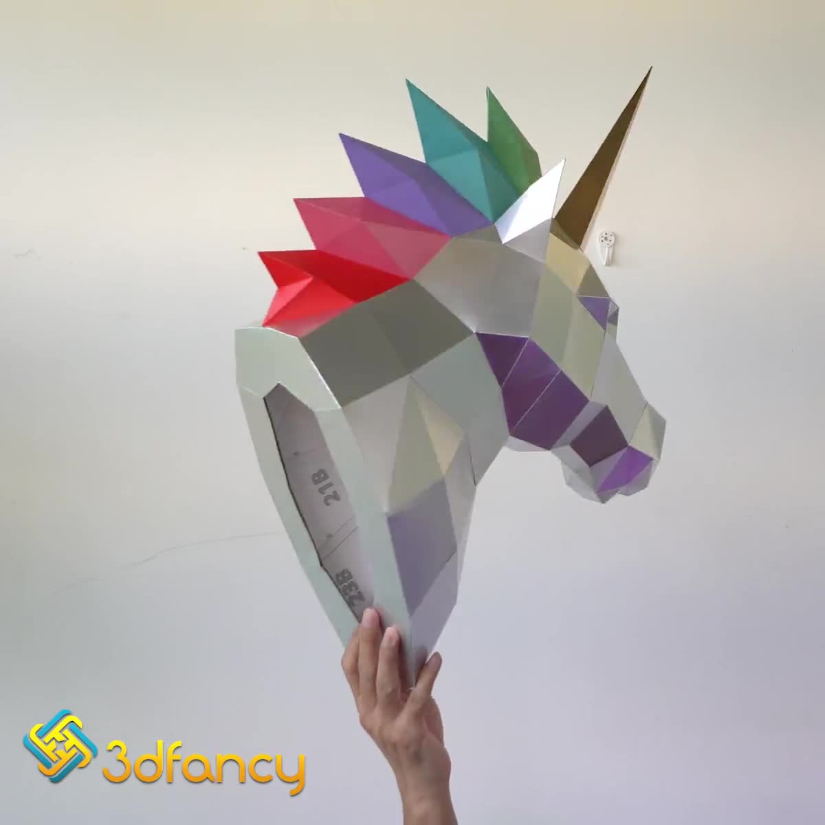 Unicorn Head Papercraft Template Unicorn, Papercraft Unicorn, Pony,