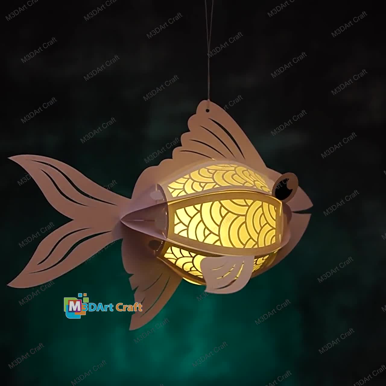 How To Make A Paper Fish Lantern Fish Lantern Animal Paper Lantern For