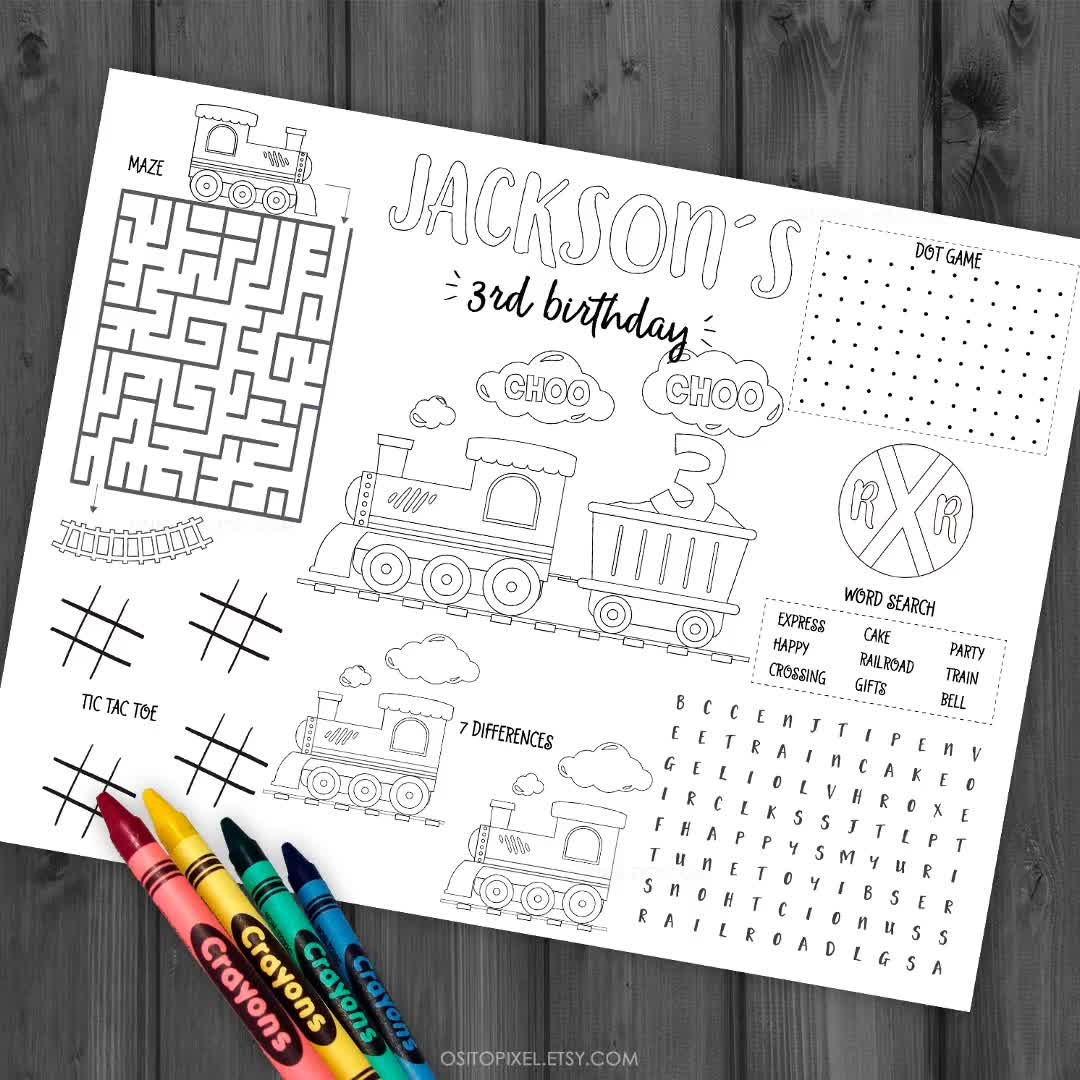 Train Engine Template Printable