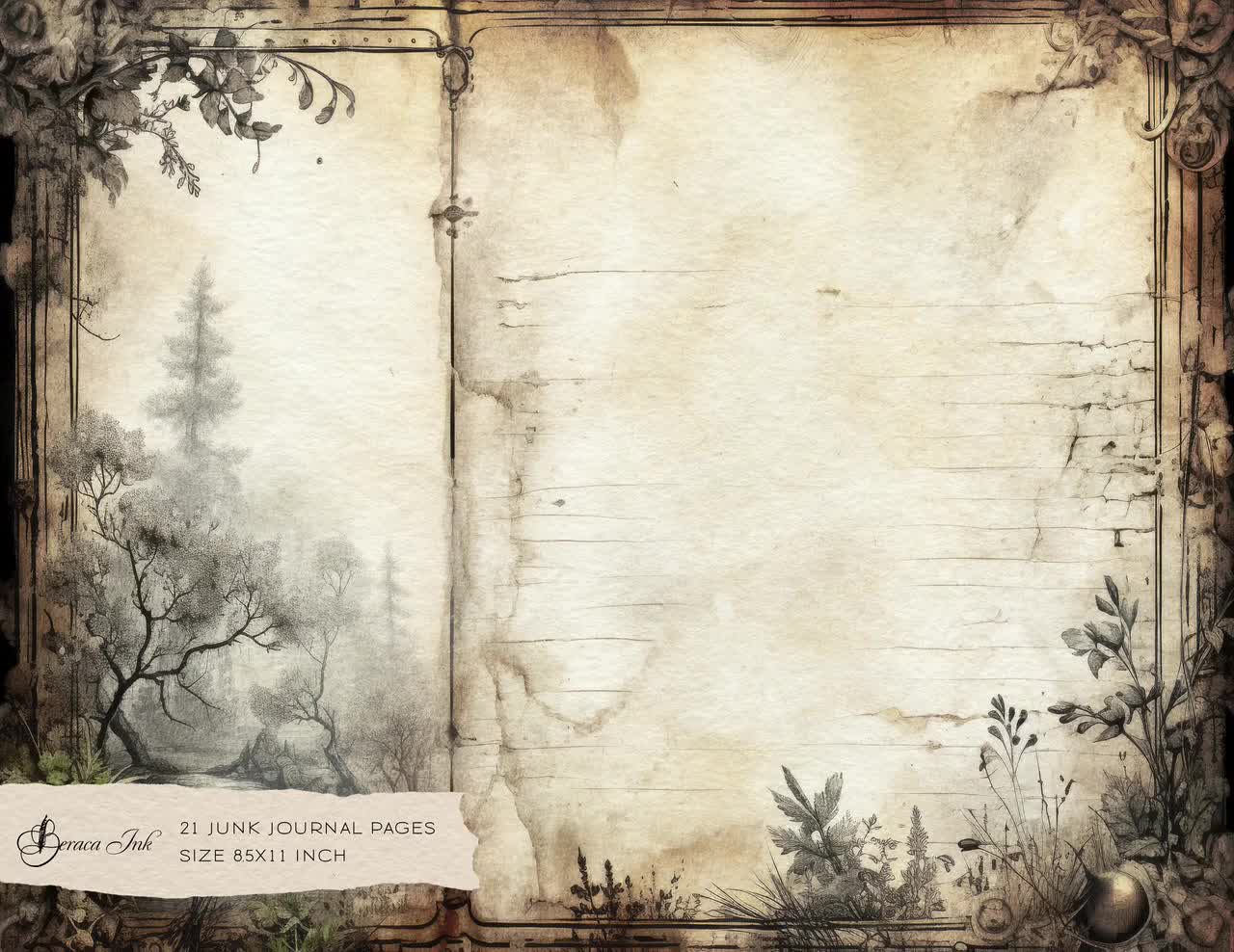 Blank Old Journal Pages