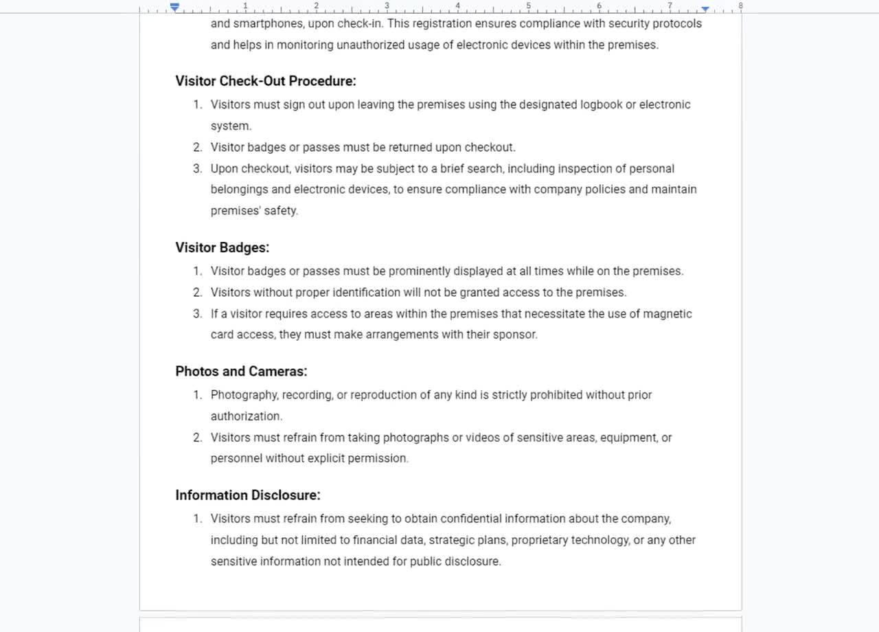 Visitor Policy Example Visitor Policy And How To Create One For Your