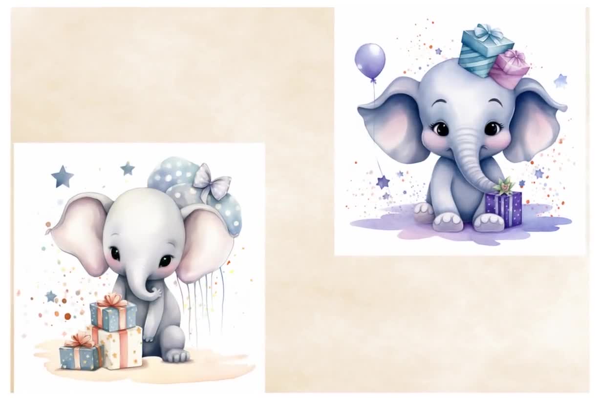 Cute Elephant Clipart Birthday Happy Birthday Elephant Photos And