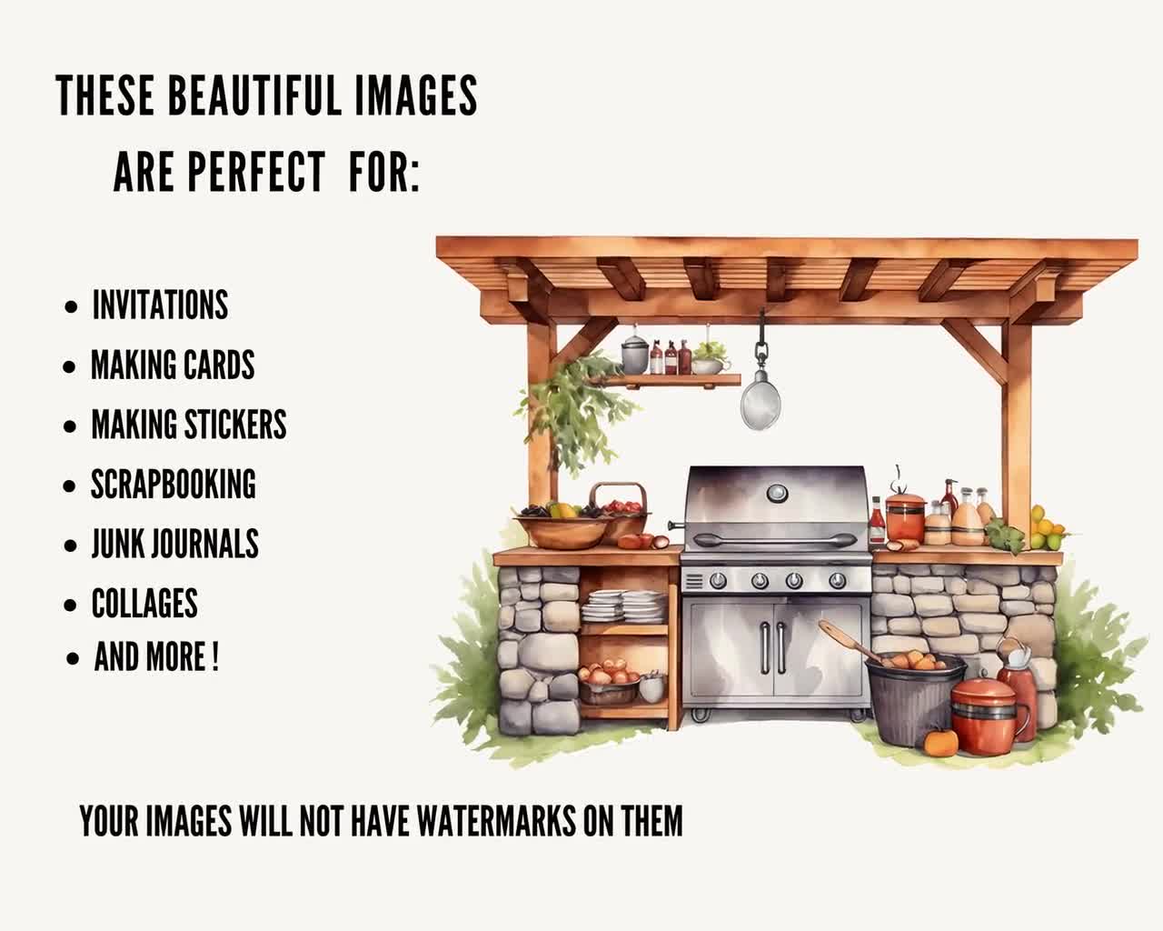Outdoor Kitchen Clipart