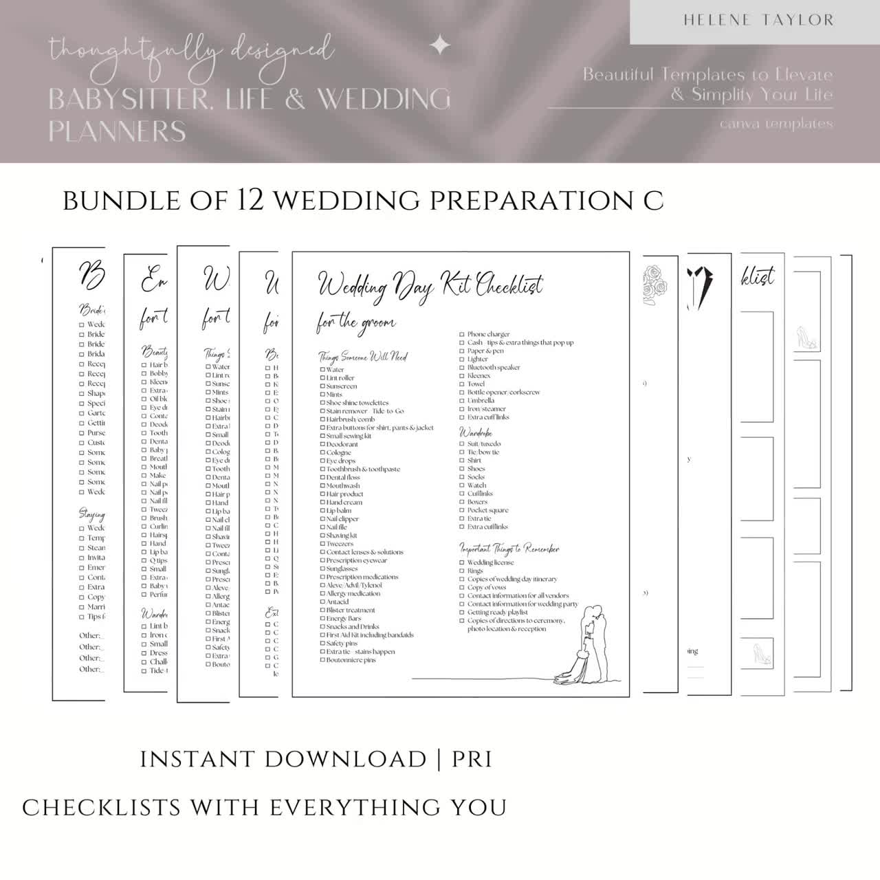 Printable Wedding Checklist The Knot