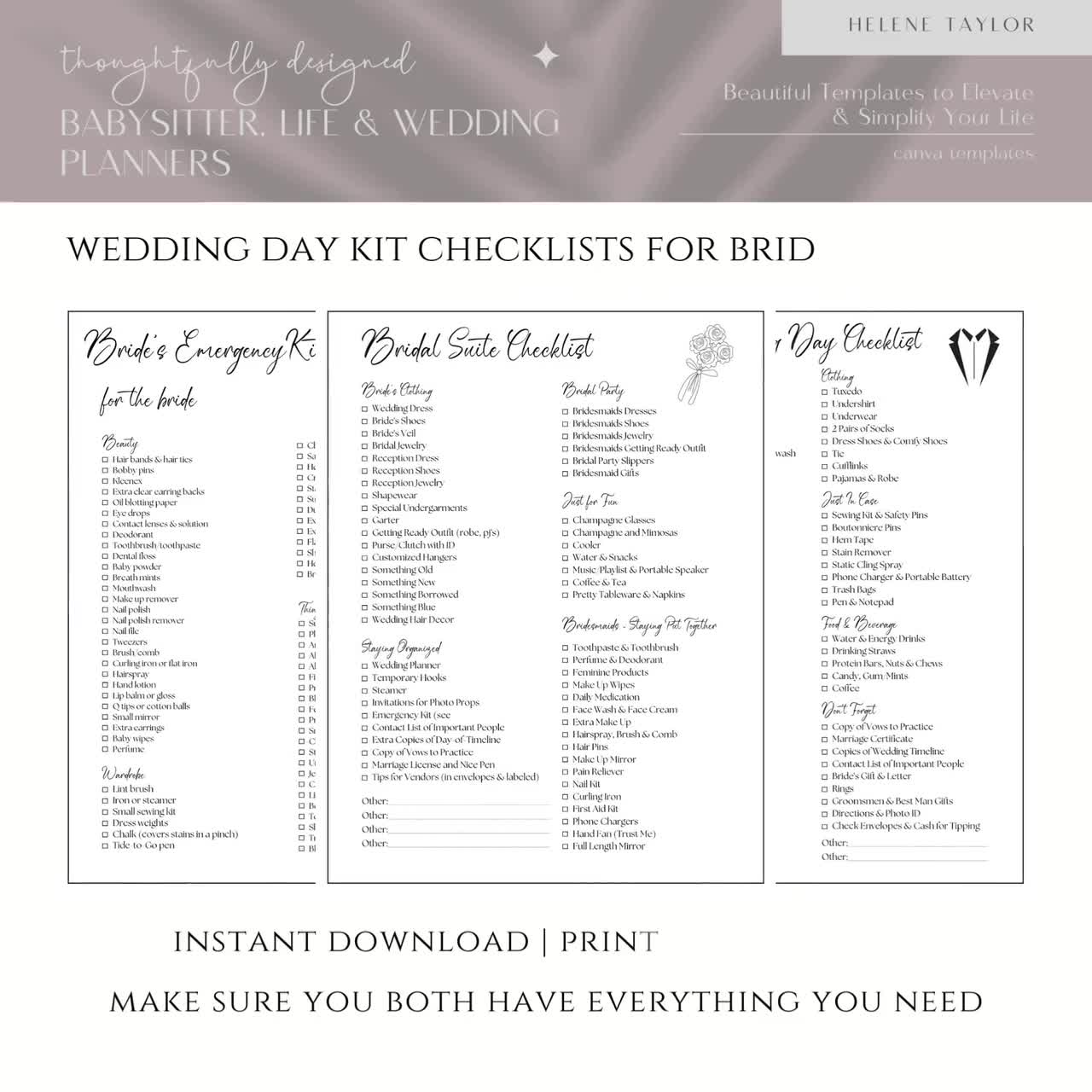 Wedding day checklist for bride 60 photos - Vianawedding.com