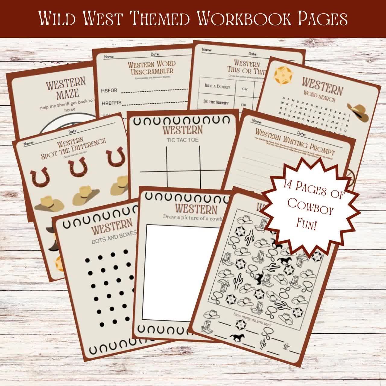Wild West Worksheet