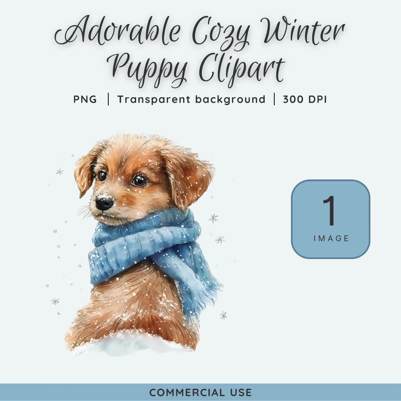 Winter Dog Clipart