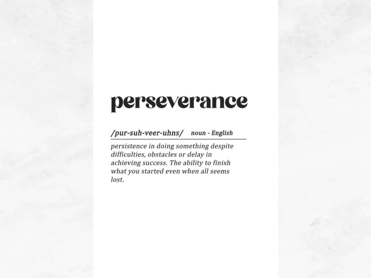 Perseverance Meaning Youtube Sally's Story About Perseverance (UK