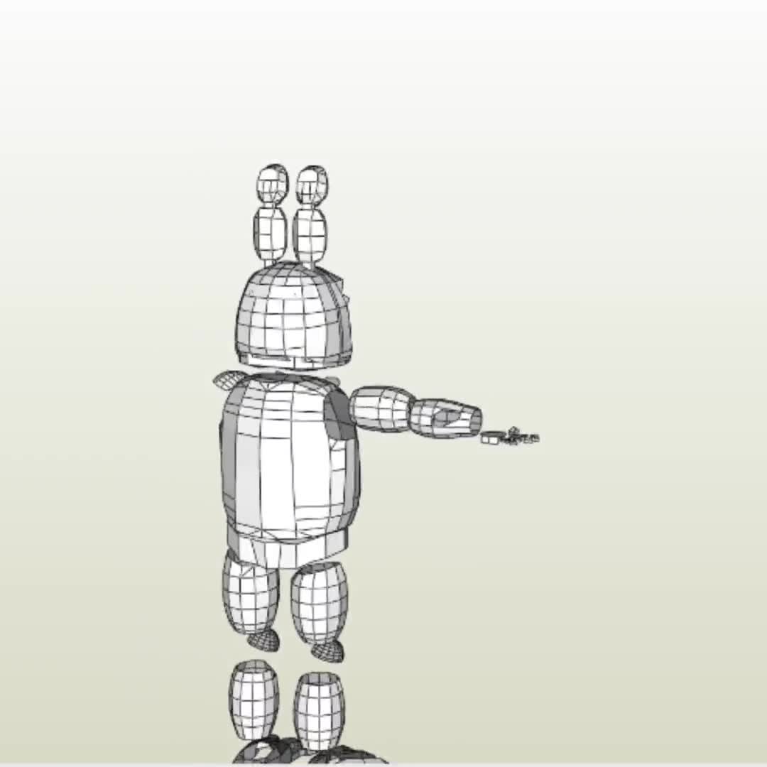 Old Withered Bonnie Papercraft Pt 1 By Endofoxy On