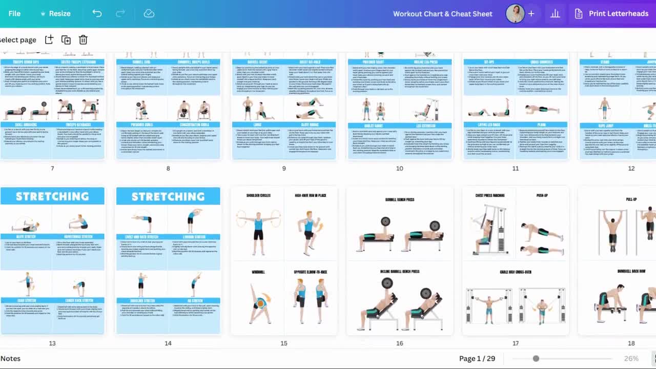 Womans Home Workout Cheat Sheet Pin By Maria M. On Workouts