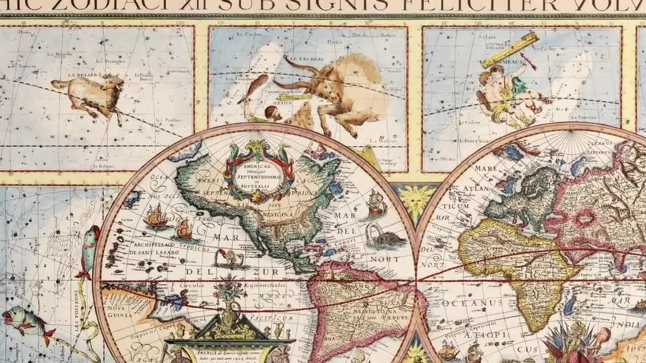 Zodiac world map - Horoscopeaz.com