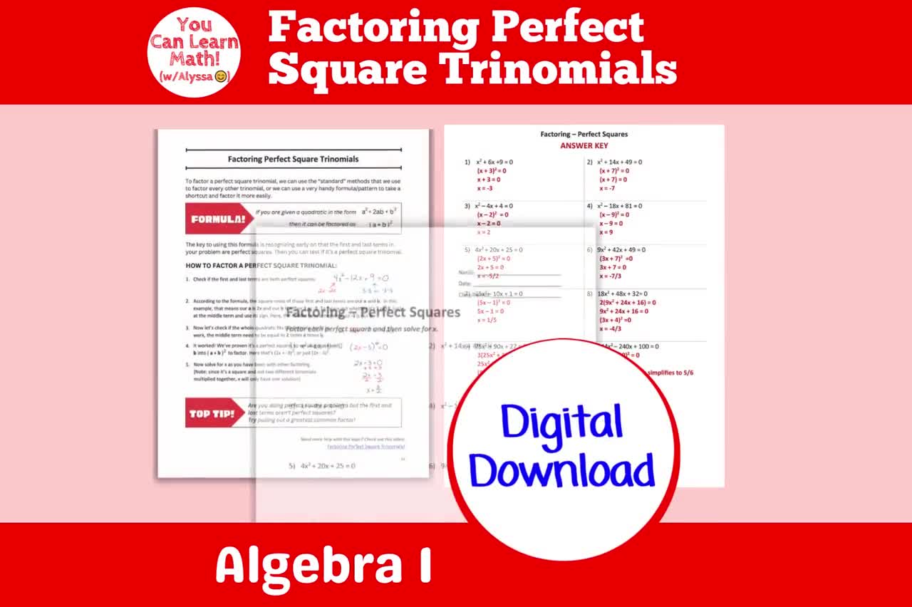 Trinomial Worksheet