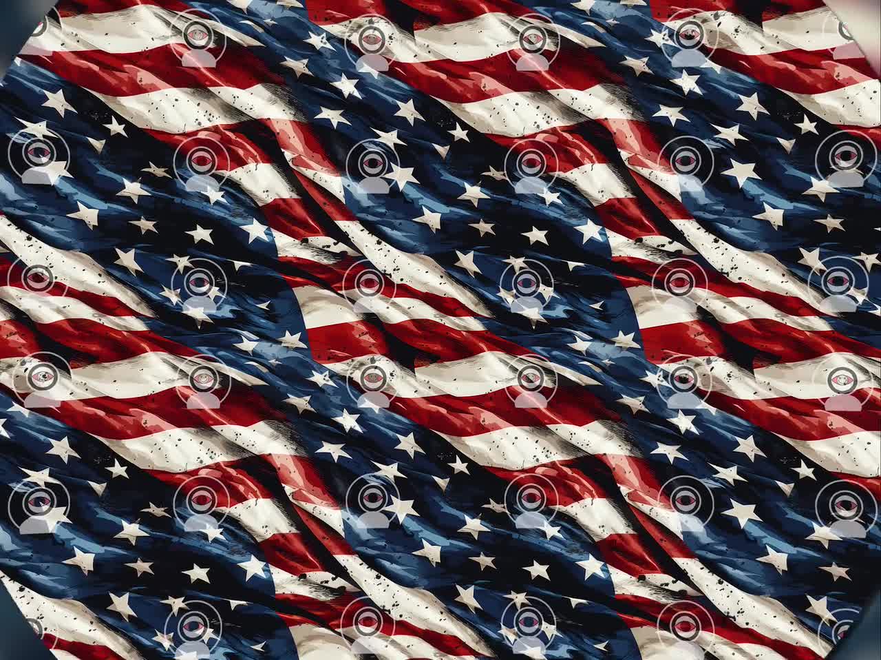 American Flag Seamless Background