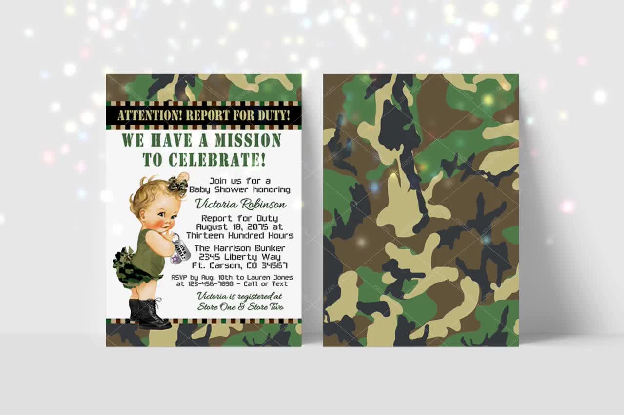 Tema De Baby Shower Militar Va. Military Moms' Baby Shower