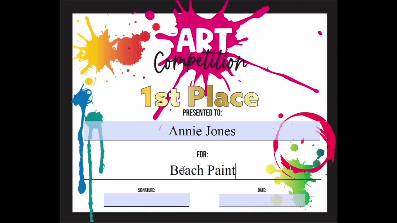 Art Contest Entry Form Template FREE 10+ Contest Registration Form