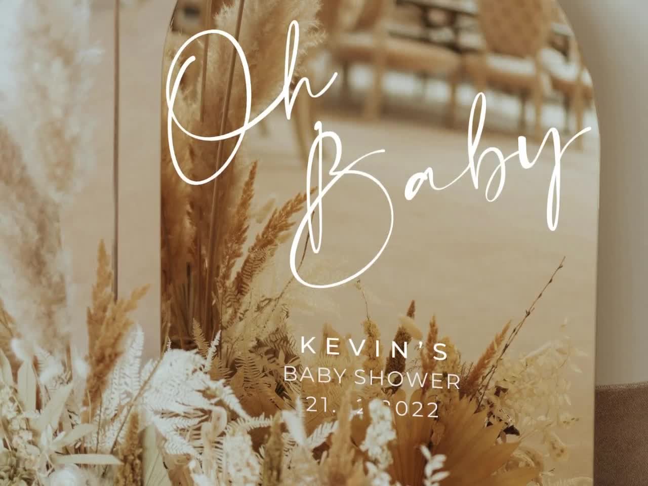 Written In Gold Baby Shower Personalized Gold Oh Baby Baby Shower