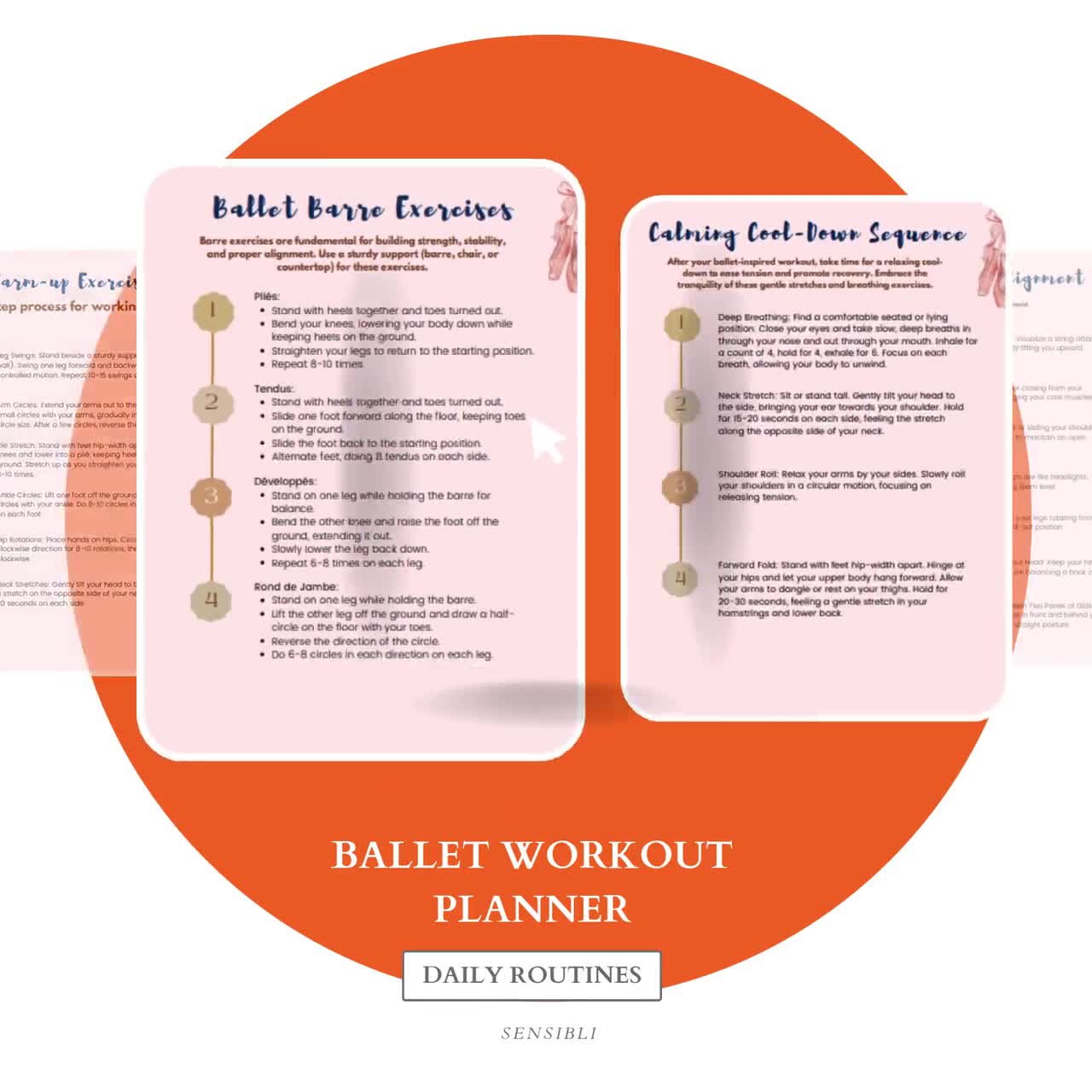 Ballet Bar Exercise Poster Amazon.com: Ballerobica Barre Workout