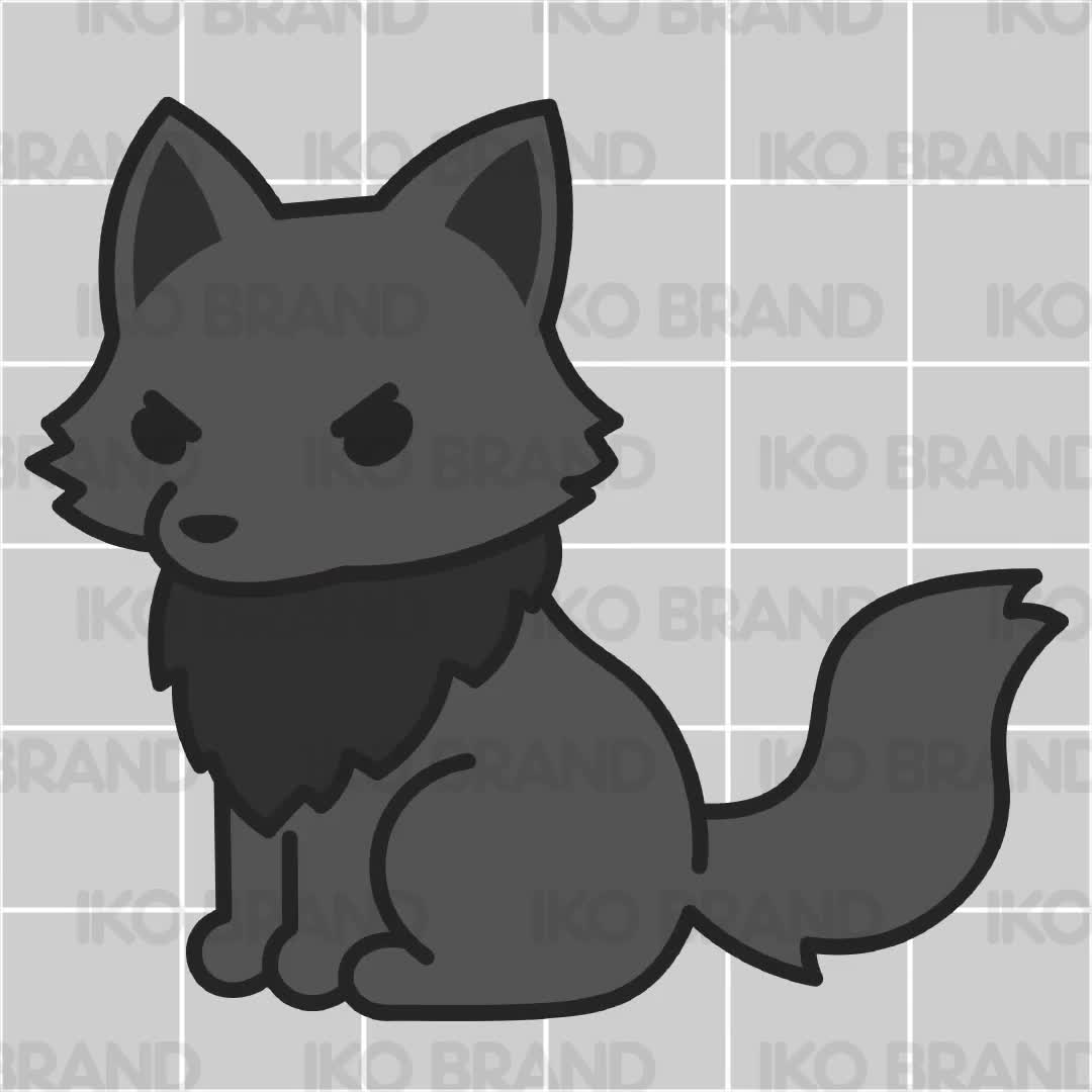 Cachorro De Lobo Chibi Con Alas 36 Páginas Para Colorear De Lobos Con