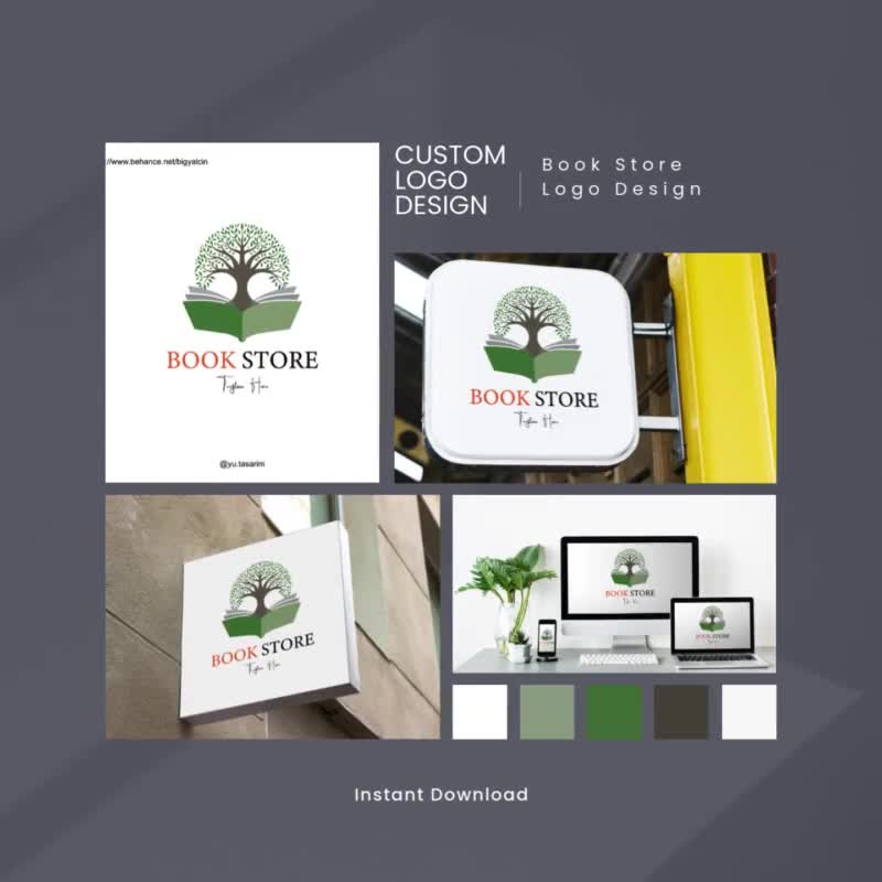 Buchladen Logo Design